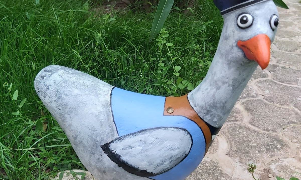 Sculpture papier mâché - Métamorphose et création